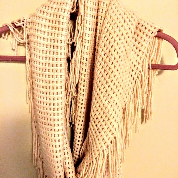 Accessories | Gorgeous Vintage Sparkled Pink Plush Frayed Scarf | Poshmark